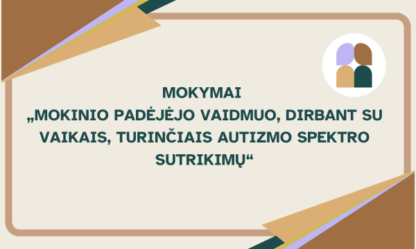 Organizuojami mokymai mokinių padėjėjams – Lietuvos įtraukties švietime ...